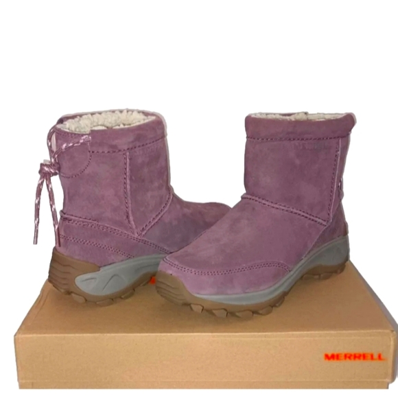 Merrell | Shoes | New Merrell Womens 75 Us Winter Waterproof Suede ...